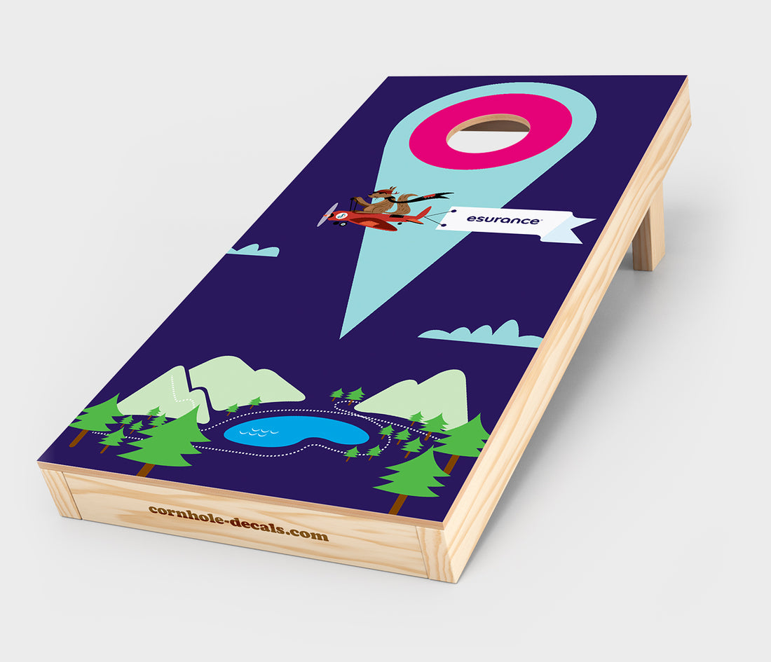 Custom Cornhole Wrap Design – Chuggles Cornhole
